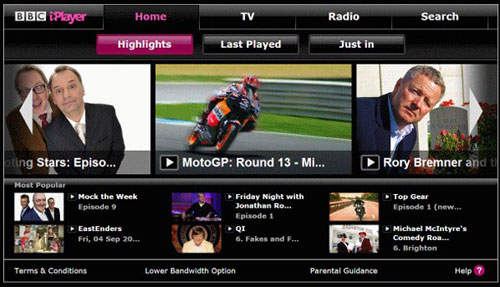 BBC 升級 iPlayer電視 新版面 PS3首先受惠 | 宅宅新聞